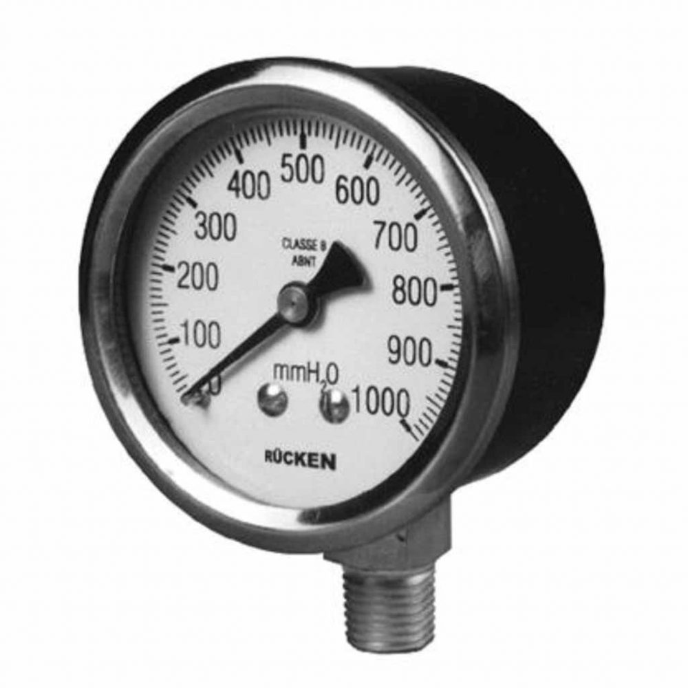 MANÔMETRO INDUSTRIAL PARA BAIXA PRESSÃO (CAPSULAR) – RM-BP – Rücken