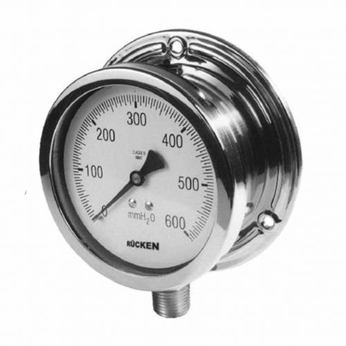 MANÔMETRO INDUSTRIAL PARA BAIXA PRESSÃO (CAPSULAR) – RM-BP – Rücken